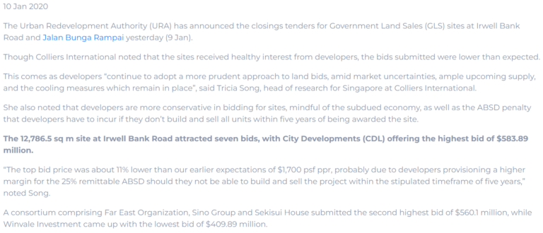 Bartley Vue Condo - Bids for Jalan Bunga Rampai and Irwell Bank Rd GLS ...